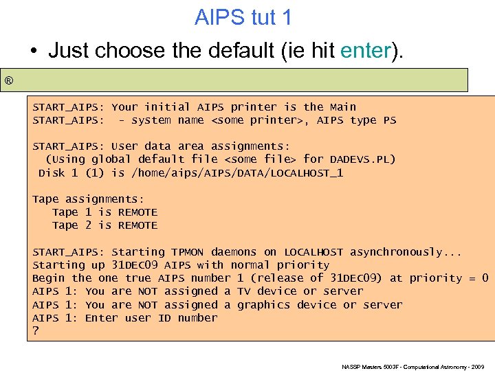 AIPS tut 1 The approach to dip