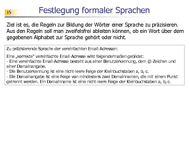 Formale Sprachen Teil 1 Klaus Becker 2006