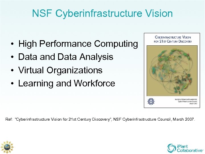 The i Plant Collaborative Cyberinfrastructure aka Development of