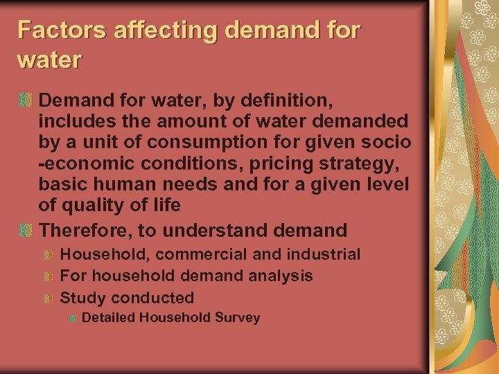 Water Demand In Dhaka City Dr A K