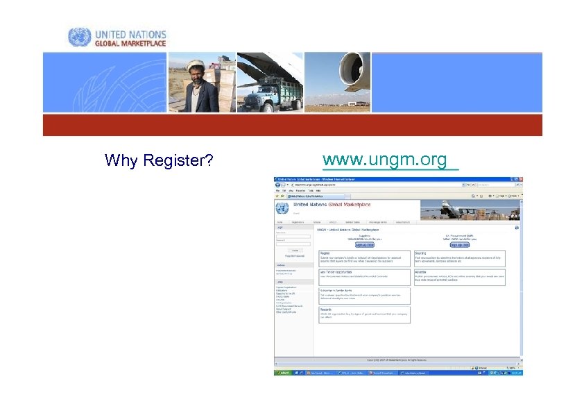 Why Register www ungm org