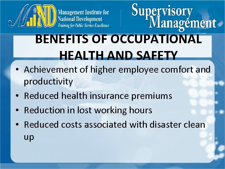 HEALTH SAFETY SECURITY AT WORK MANAGING RISK