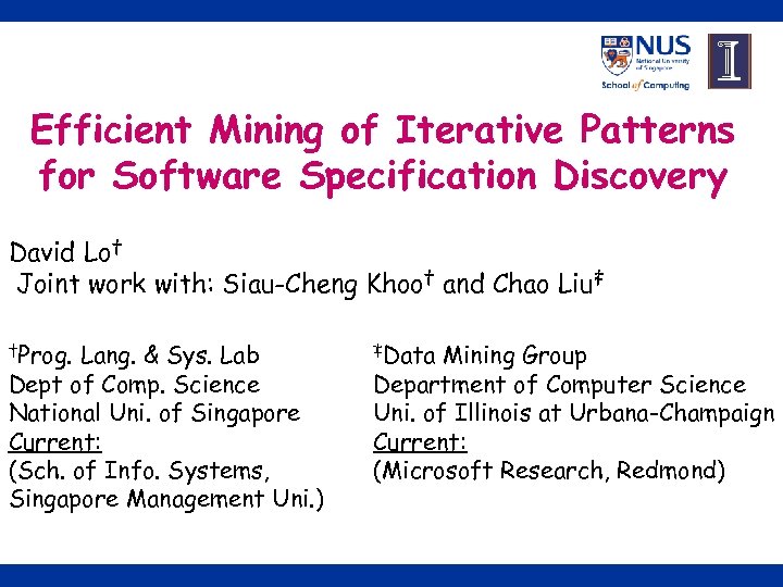 Efficient Mining Of Iterative Patterns For Software Specification