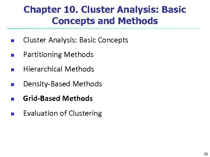 Chapter 10 Cluster Analysis Basic Concepts And Methods Chapter 10 Cluster Analysis Basic Concepts And Methods