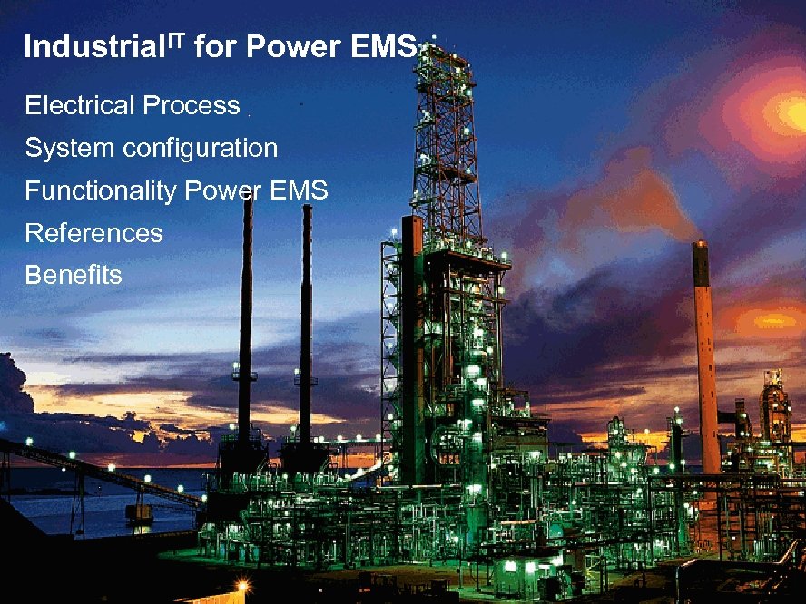 Industrial IT for Power EMS ABB bv