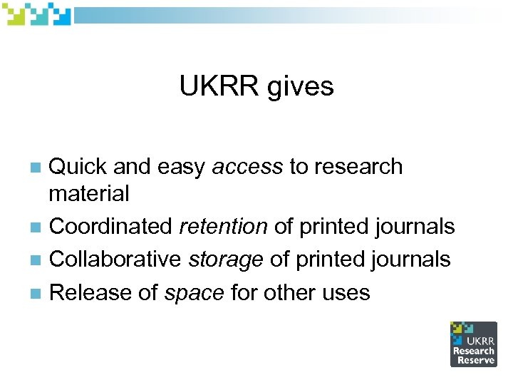 UK Research Reserve Deborah Shorley Head UKRR ABES
