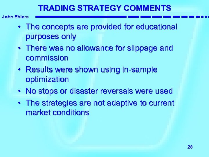 John Ehlers ANTICIPATING TURNING POINTS Left-Brained Concepts for