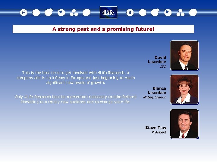 Business presentation for people of today Welcome