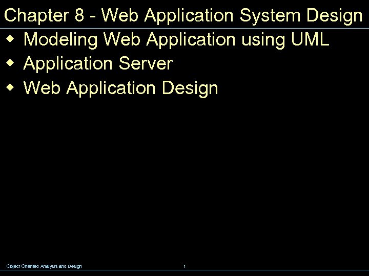 Chapter 8 — Web Application System Design w