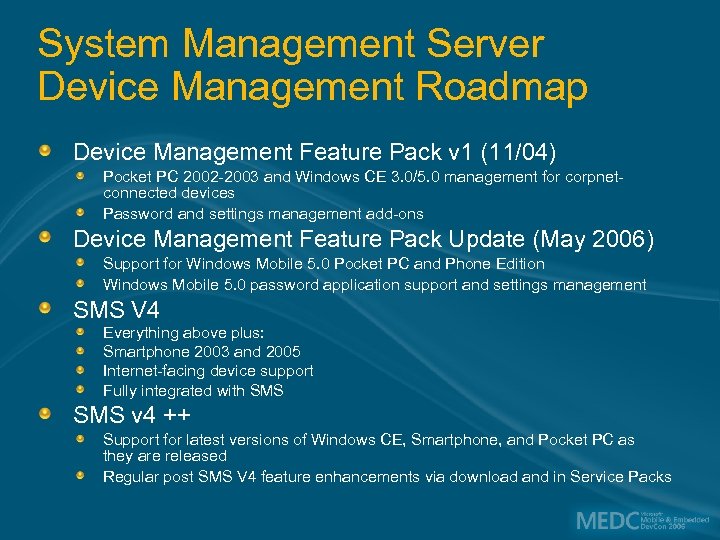 Windows Mobile Device Management Khalid Siddiqui Mobility Architect