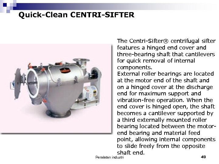 SEPARATION Dr Ir Meika Syahbana Rusli MSc Peralatan