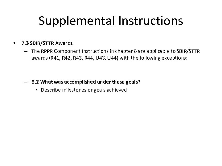 RPPR Guidelines and Component Instructions NOT-OD-13 -035