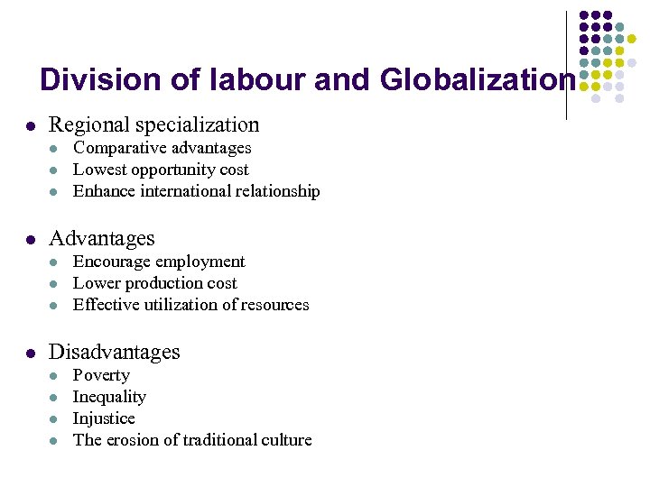 Economics Chapter 4 Labour Labour l l