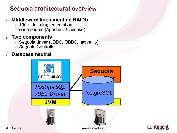 Slides available at http sequoia continuent org Resources Postgre