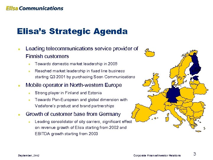 Elisa Communications TMT Conference Barcelona September 17