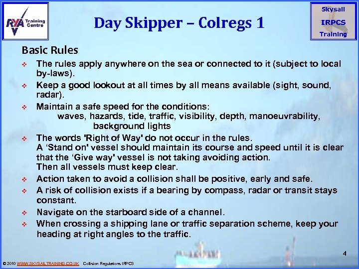 Feedback is welcome click on www skysailtraining co