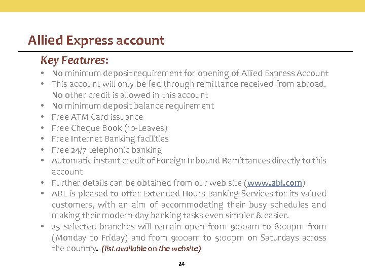 ALLIED EXPRESS Remittance Distribution Service — Pakistan Home