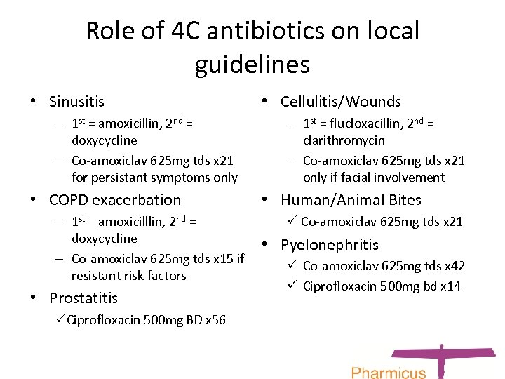 Prescribing Update Catherine Armstrong Lead Pharmacist — Pharmicus