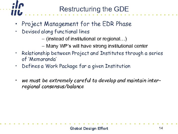 ILC Engineering Design Phase — Status Plans