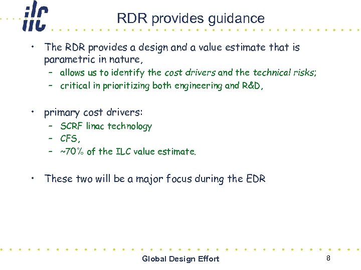 ILC Engineering Design Phase — Status Plans