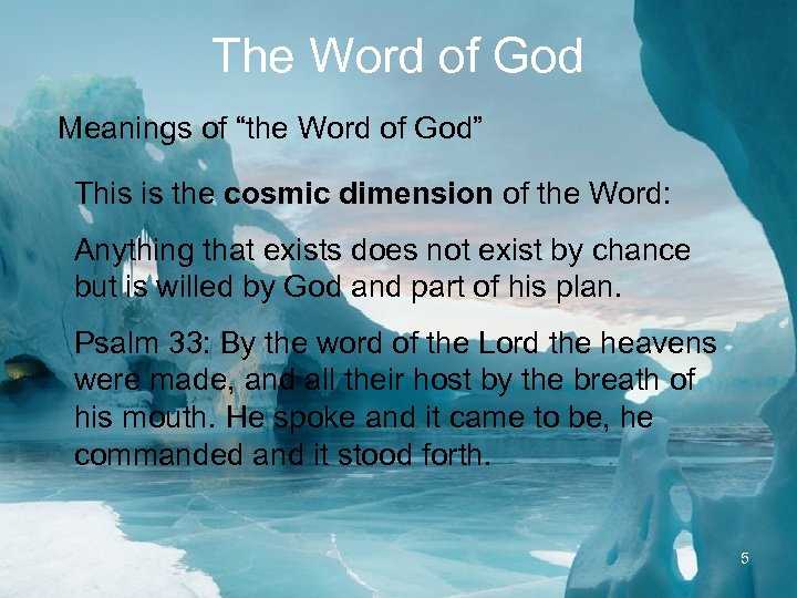 The Word of God Meanings of the Word