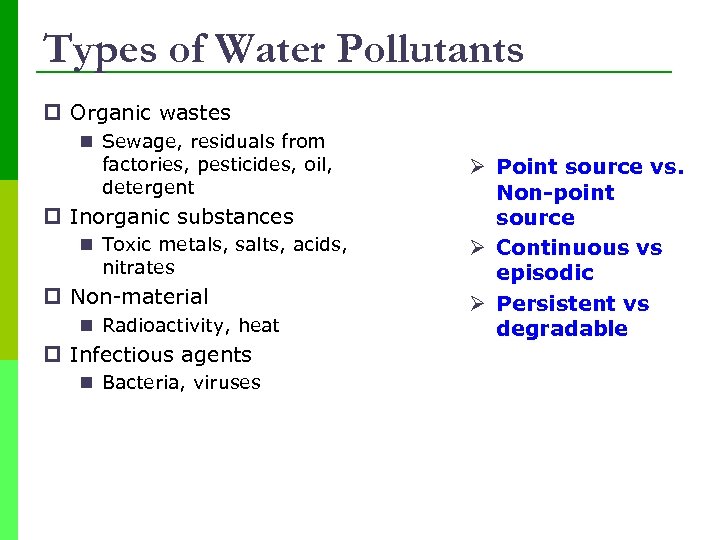 Environmental Policy Water Pollution Air Pollution State