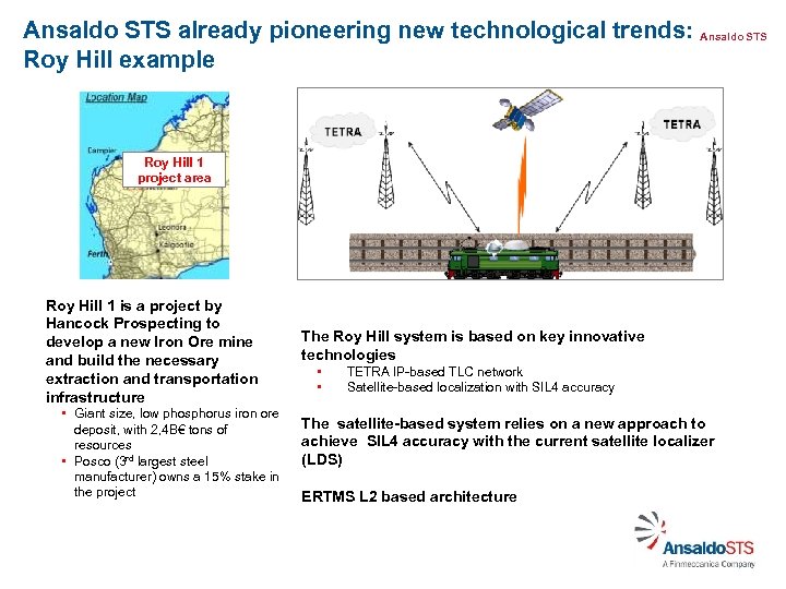 Ansaldo STS New Satellite-based Solutions for Train Control