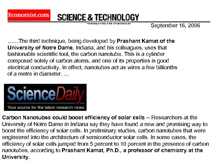 SOLAR ENERGY BEYOND THE HYPE Prashant V Kamat