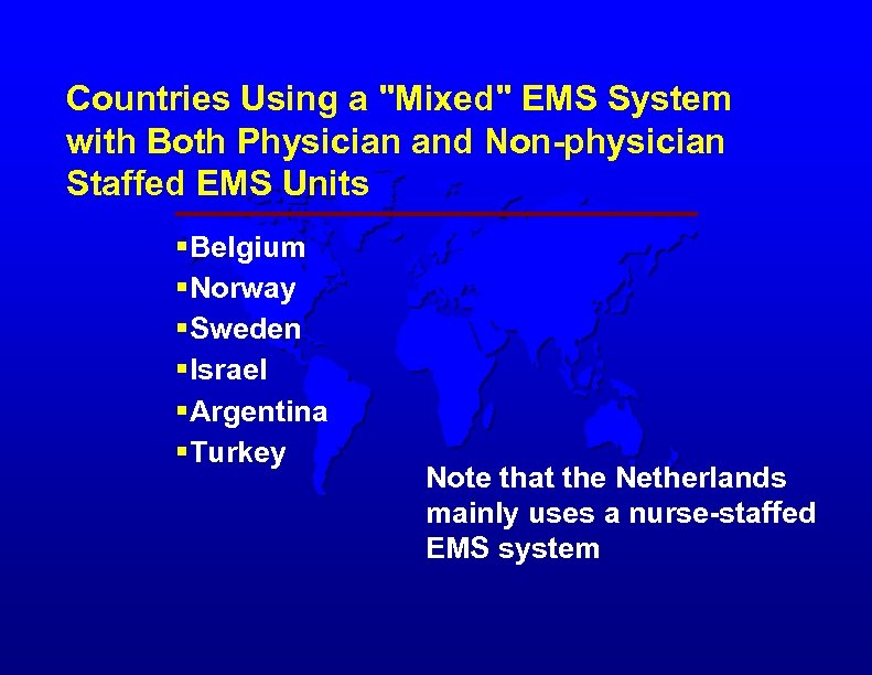 Collaboration and Cooperation on Emergency Healthcare Issues in