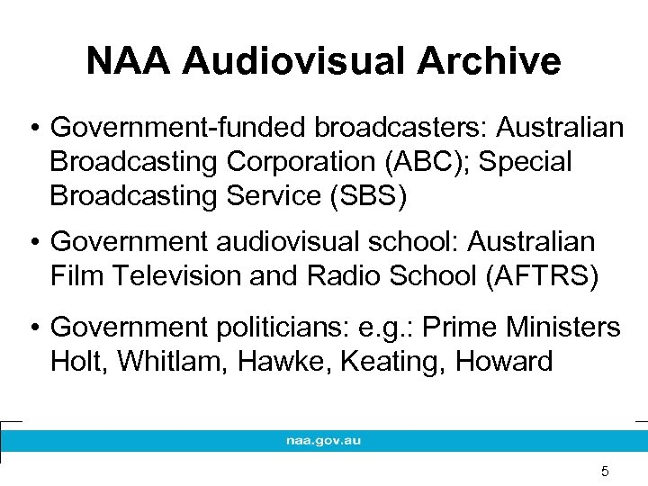 Audiovisual Archive Management System AVAMS Project Overview of