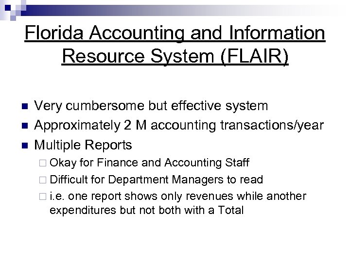 Viewing Public Health Financial Information from a Different