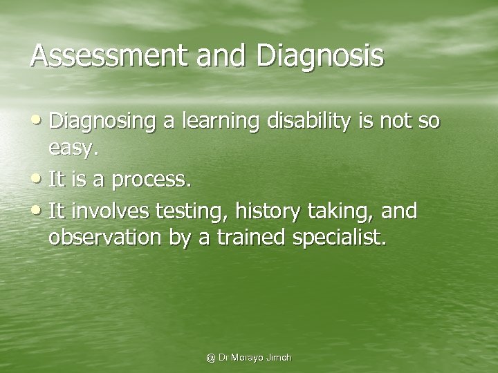 Understanding Learning Disabilities in Children by Morayo Jimoh