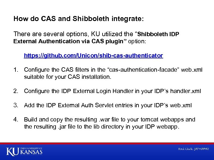 Migrating Single Sign On to CAS and Shibboleth