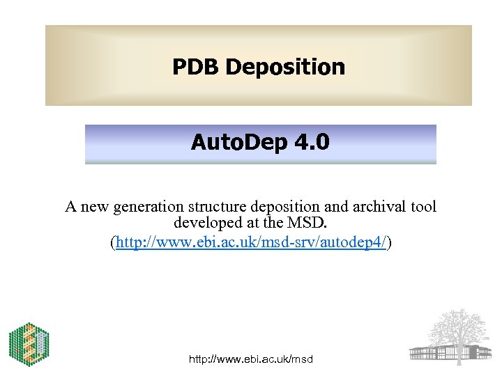 Auto Dep 4 0 A data deposition and