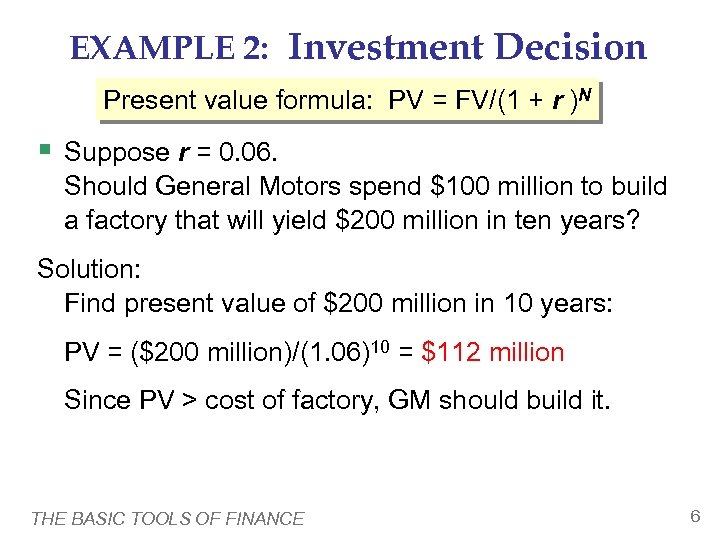 CHAPTER 14 The Basic Tools of Finance Macroeonomics