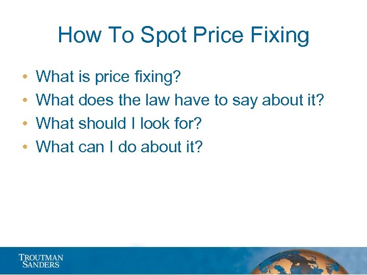 How To Spot Price Fixing Merril Hirsh Partner