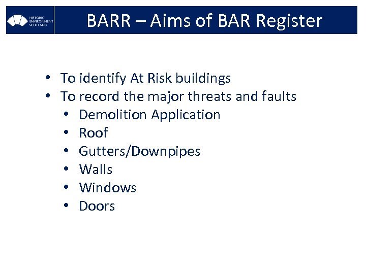 BUILDINGS AT RISK REGISTER Simon Green ww buildingsatrisk