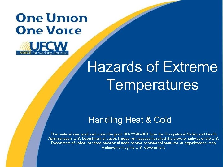 Hazards of Extreme Temperatures Handling Heat Cold