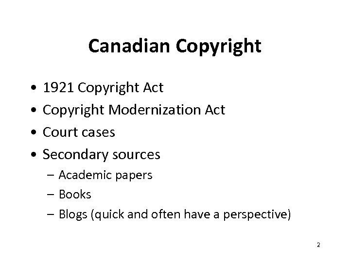 Canadian Copyright Essentials CCM 201 Webinar 3 Instructor