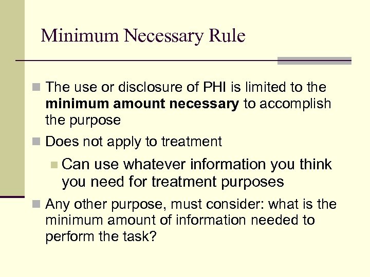 The Health Insurance Portability and Accountability Act Basic
