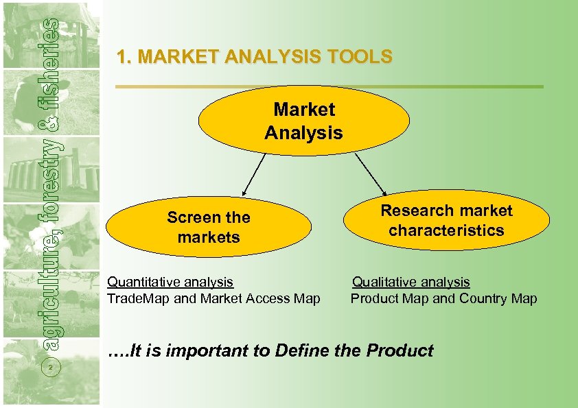 MARKET ANALYSIS TOOLS Presented by Lehlogonolo Magagane Directorate