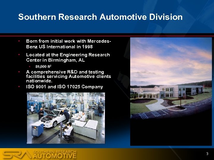 Southern Research and Siemens Business Opportunities January 2004