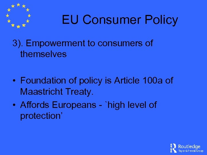 Chapter 15 European Consumers Importance of Consumers