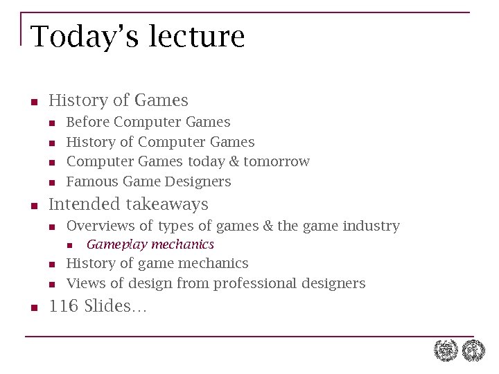 A History of Games staffan bjork chalmers se