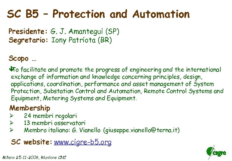 SC B 5 Protection and Automation Presidente