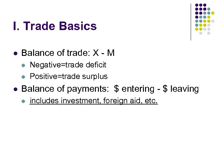 AP Macroeconomics Unit 5 I Trade Basics