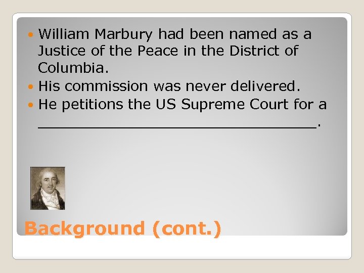 Marbury v Madison Establishing Judicial Review