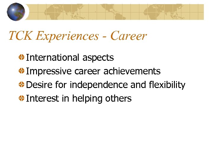 U S Third Culture Kids Global Nomads by