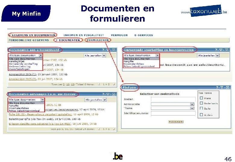 TAX-ON-WEB My Minfin 2012 Programma Tax-on-web