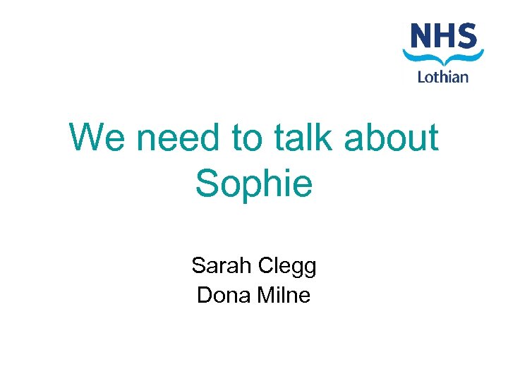 We need to talk about Sophie Sarah Clegg